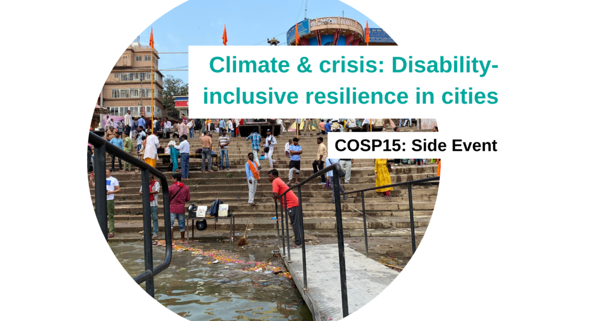 COSP Side Event: Climate and crisis, Disability-inclusive resilience in ...