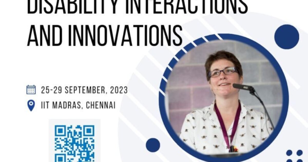 Disability Interactions & Innovations course at Indian Institute of ...